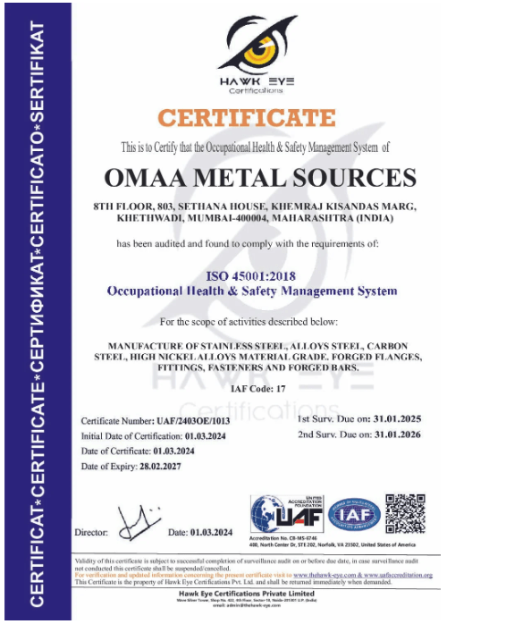 About Us - Omaa Forged (Omaa Metal Sources) Leading Manufacturers of ...